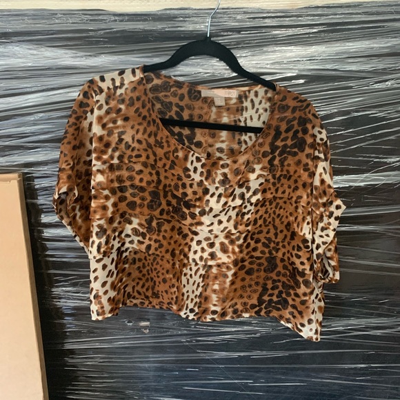 Tops | Cheetah Crop Topsize Small Super Cute For The Summer I Wore ...